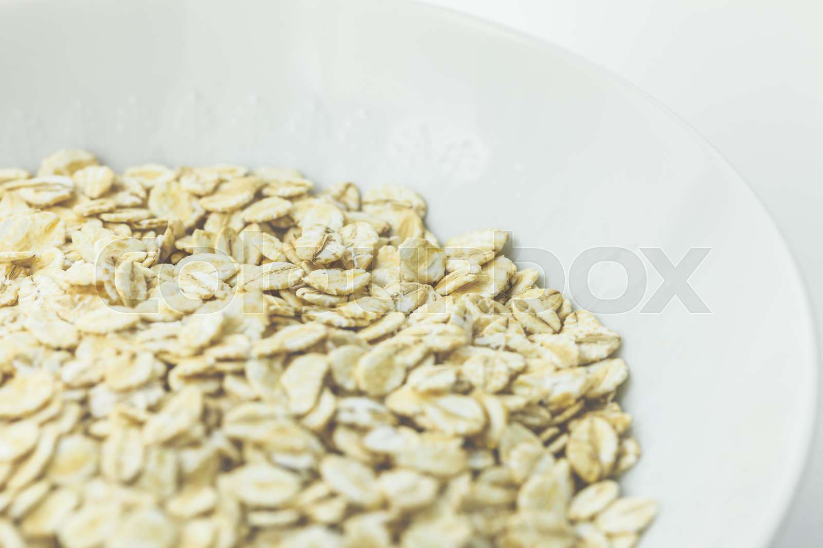 Getreideflocken, Basis für ein gutes Müsli. Nahaufnahme ...