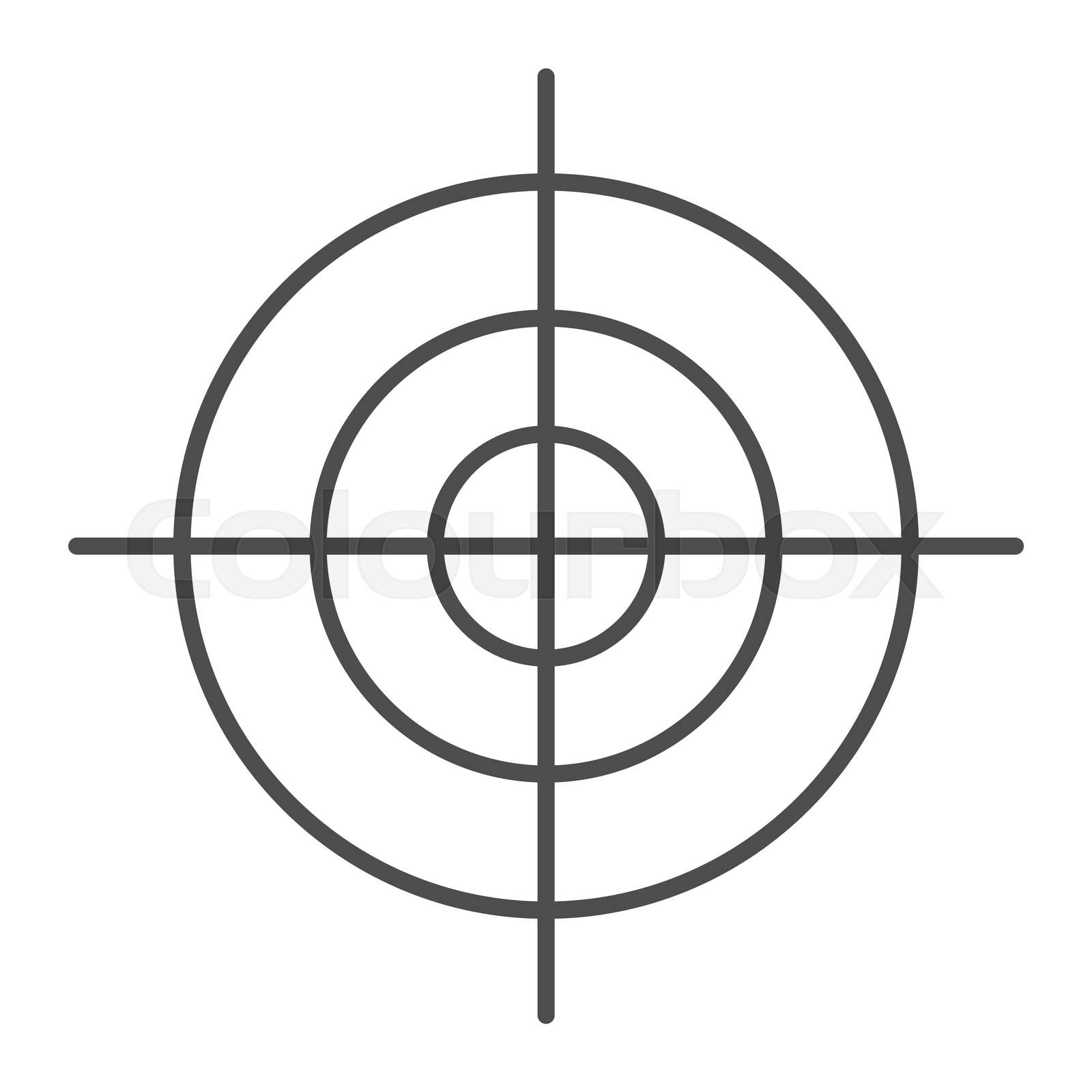 Goal thin line icon. Aim vector illustration isolated on white. Target ...