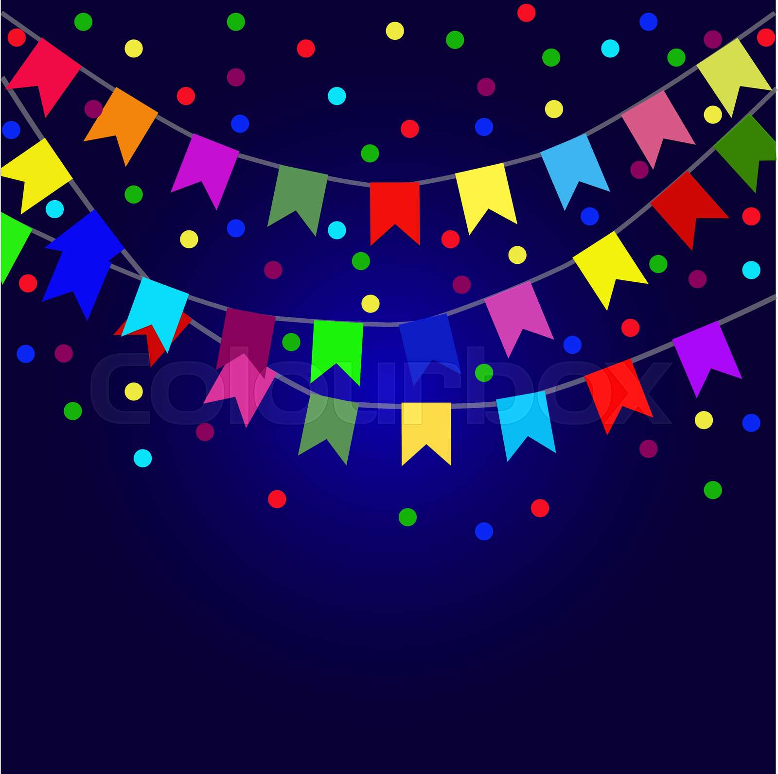 Celebrate flags set | Stock vector | Colourbox