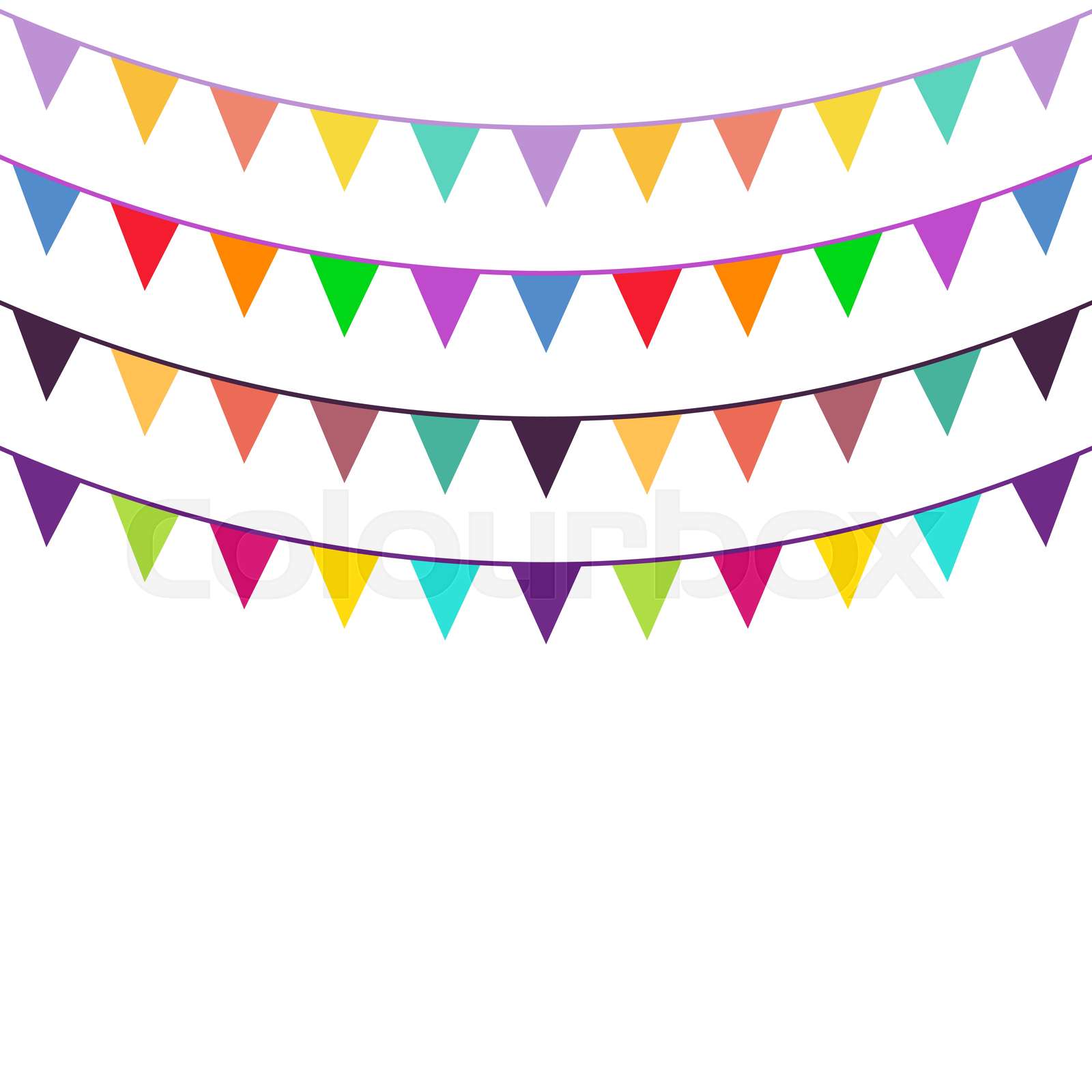 Celebrate flags set | Stock vector | Colourbox