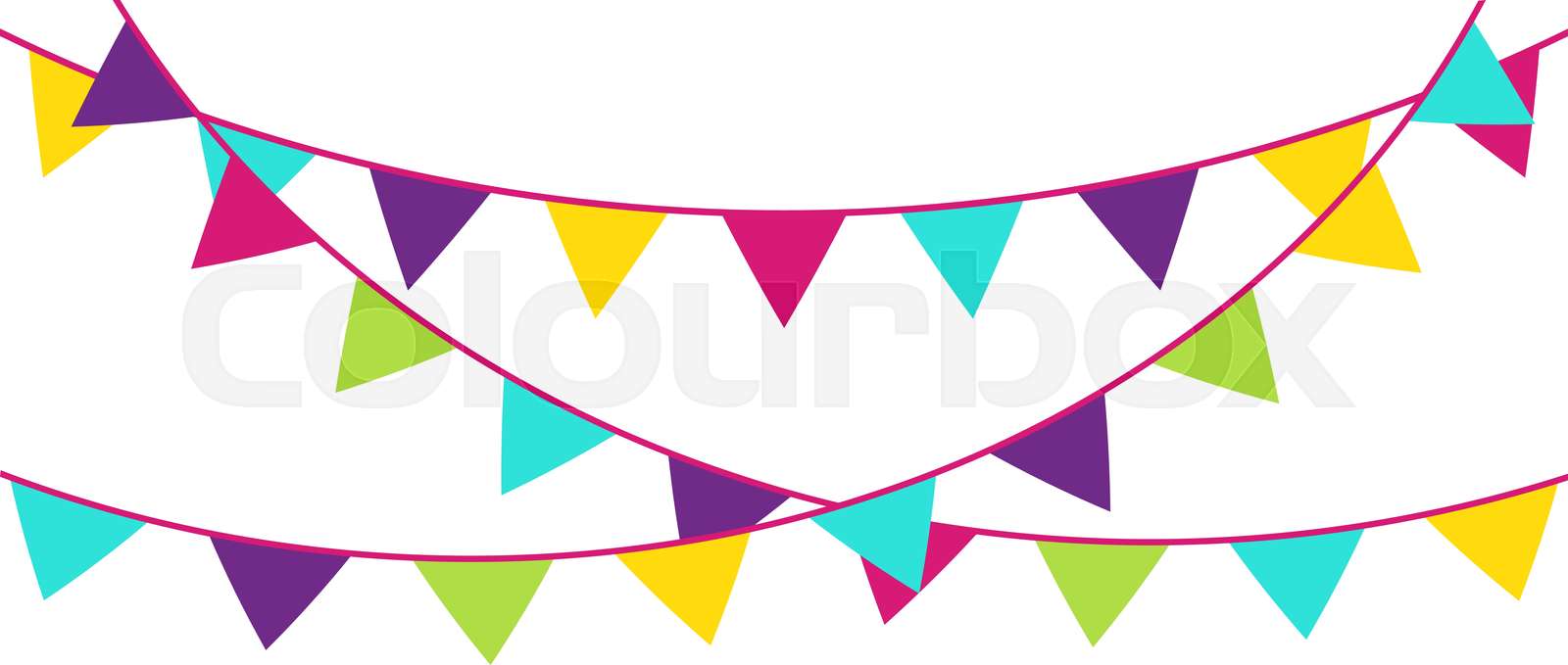 Celebrate flags set | Stock vector | Colourbox