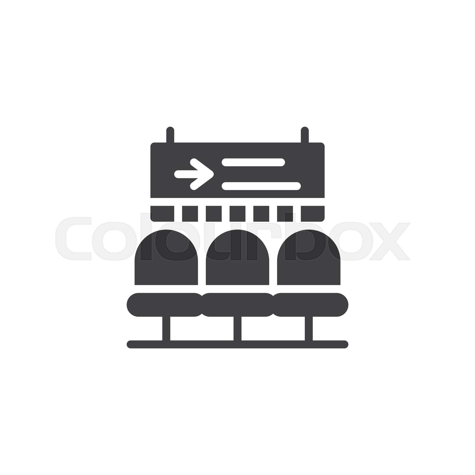 warten, icon, raum | Stock-Vektor | Colourbox