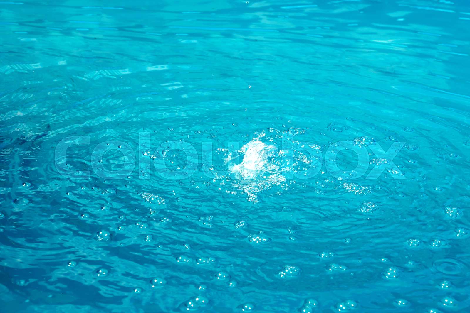 Blue sparkling water | Stock image | Colourbox