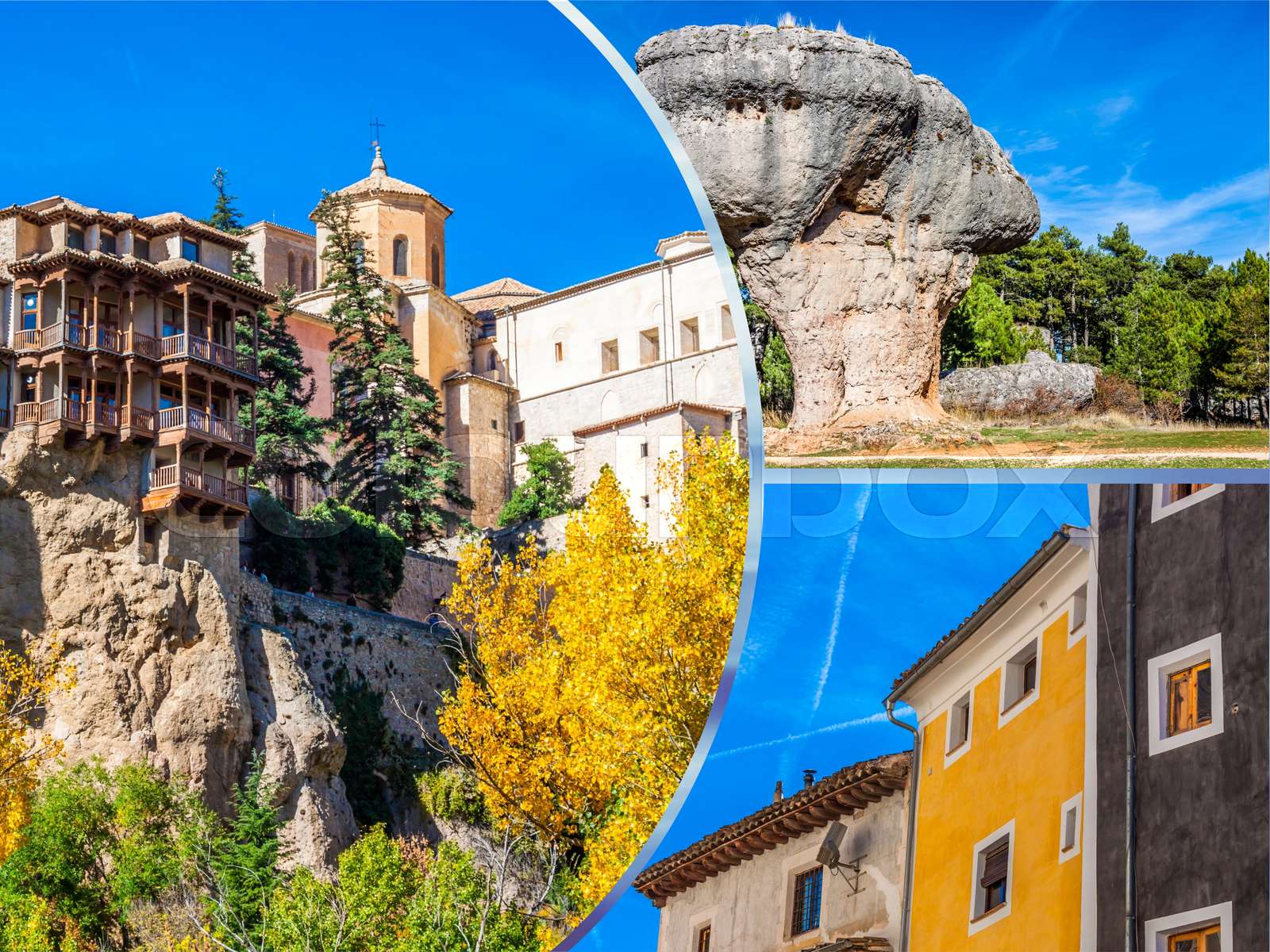 Collage of tourist photos of the Cuenca | Stock image | Colourbox