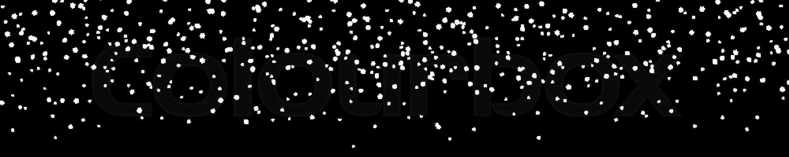 Falling snow banner for decoration and web. Snowfall overlay template ...