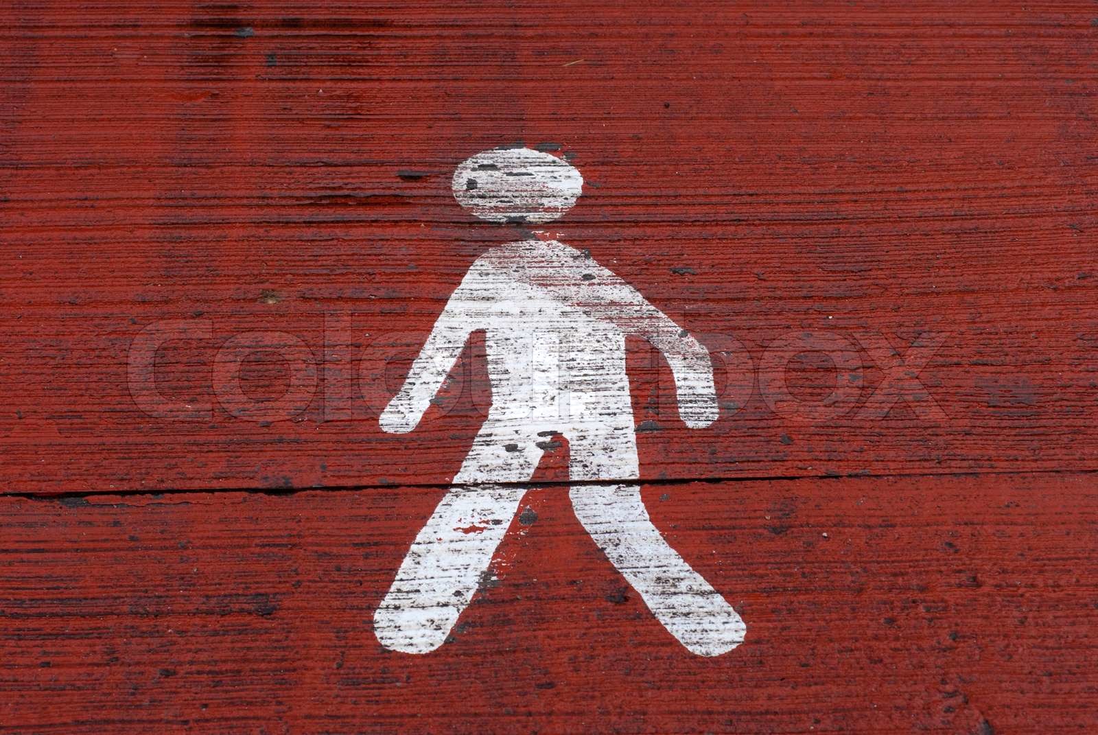 White man walking | Stock image | Colourbox