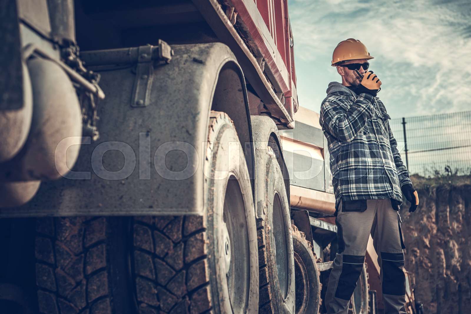 Ground Works Contractor | Stock image | Colourbox