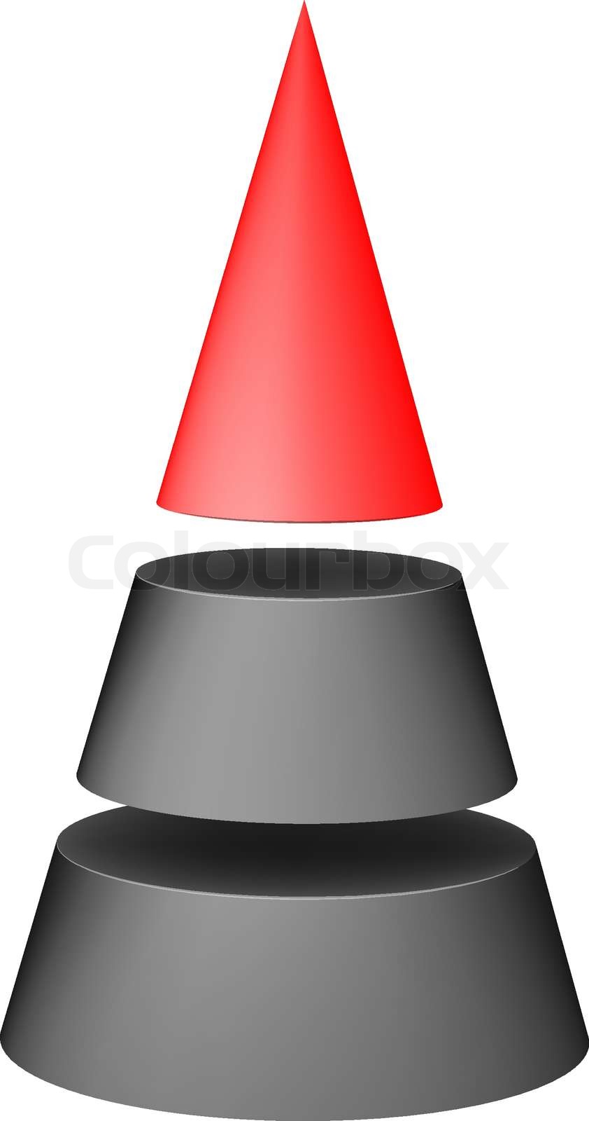 1963 3 pyram | Stock vector | Colourbox