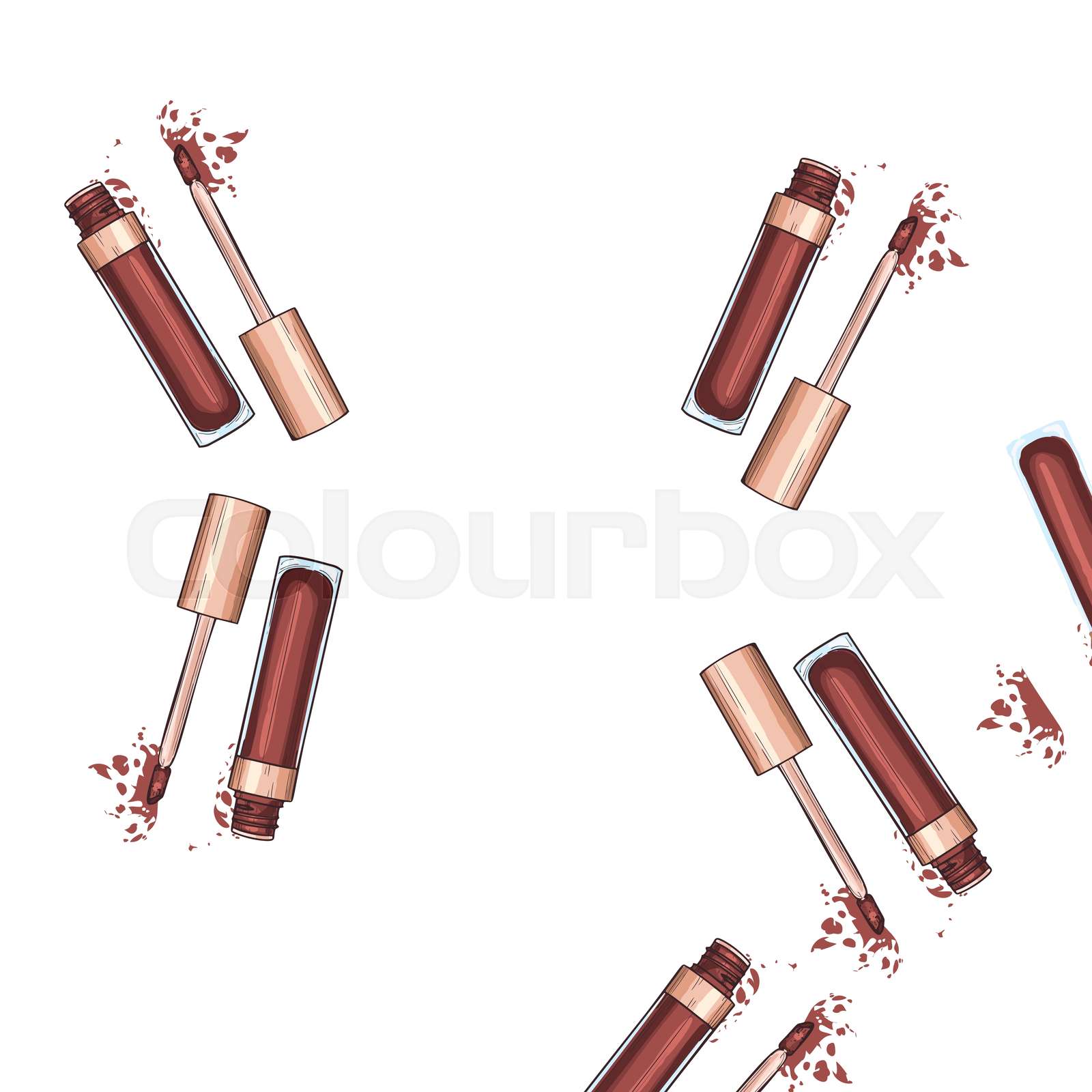 Hand drawn lip gloss | Stock vector | Colourbox