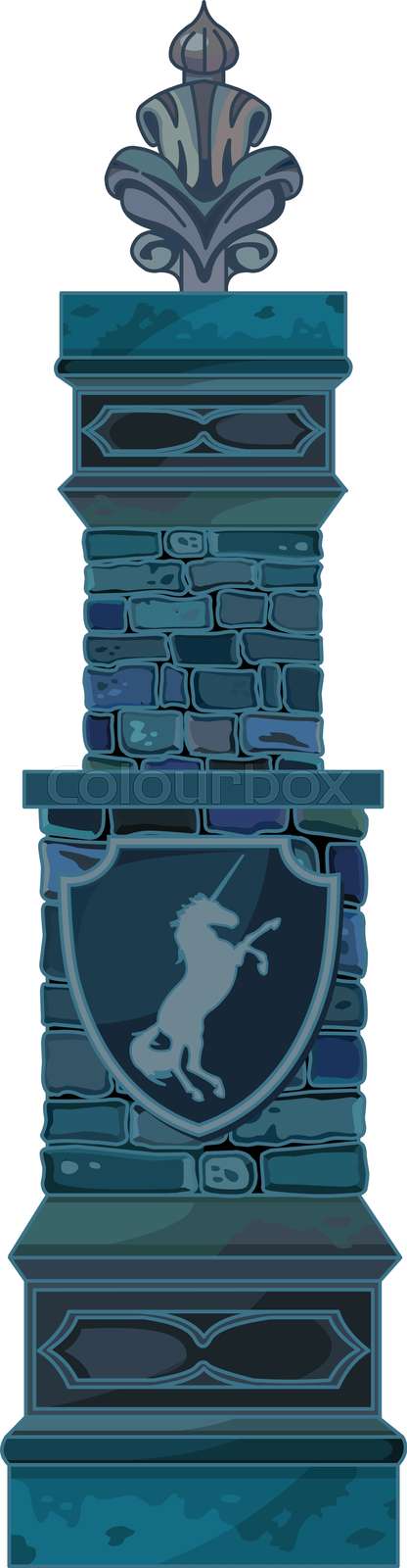 Medieval Pillar | Stock vector | Colourbox