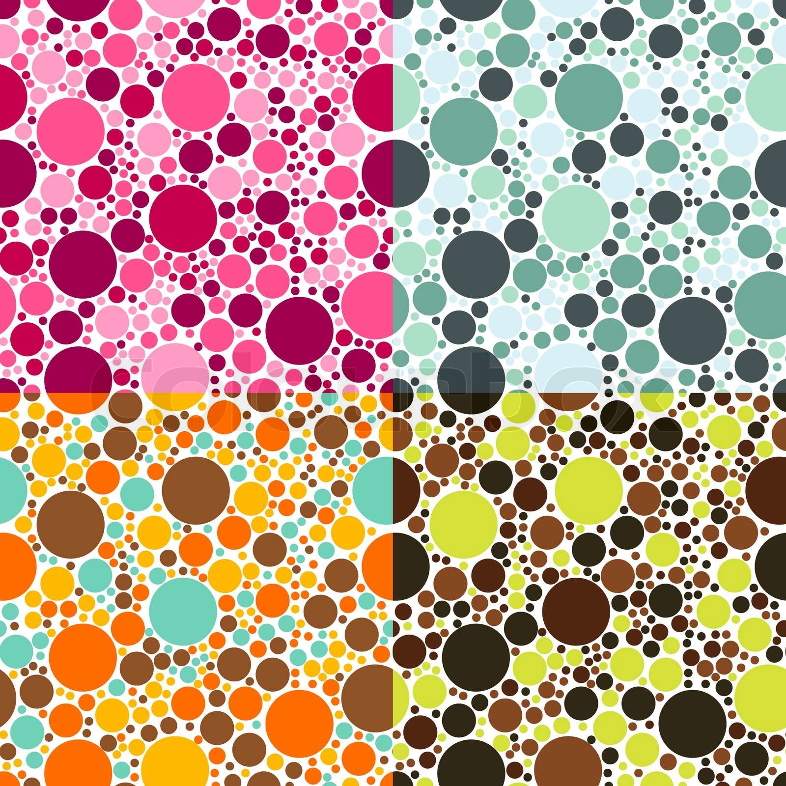 dots seamless patterns | Stock vector | Colourbox