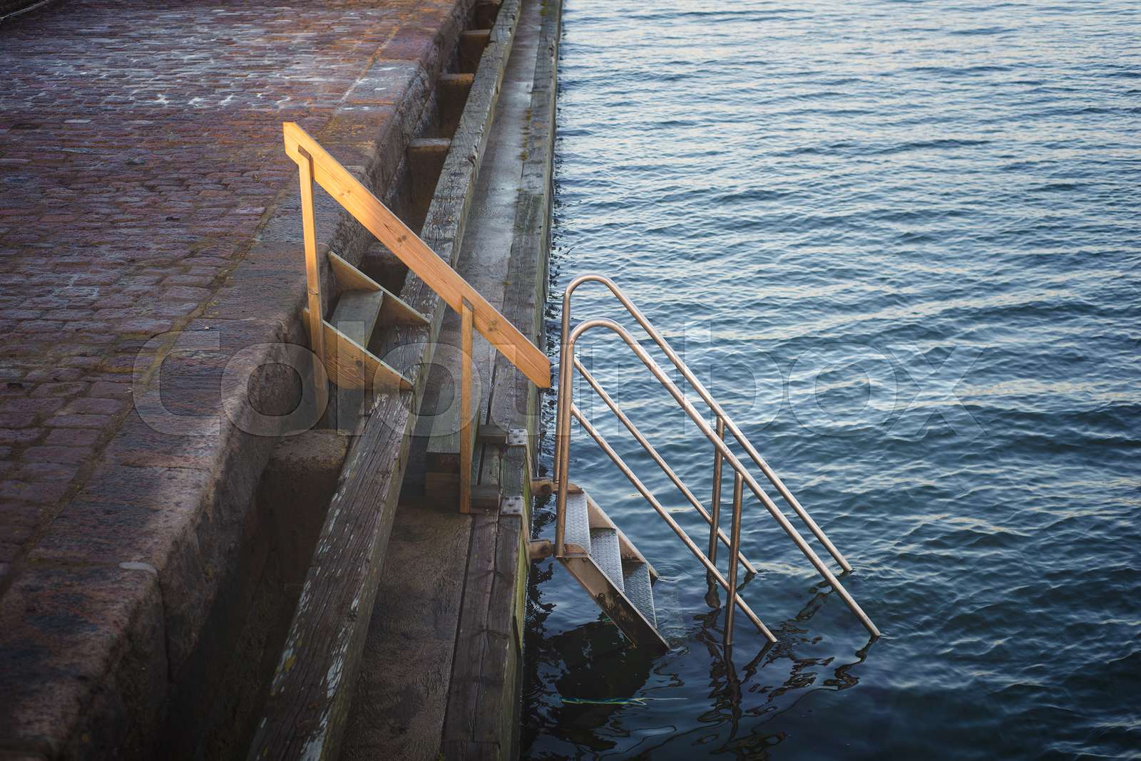 steps in water | Stock image | Colourbox