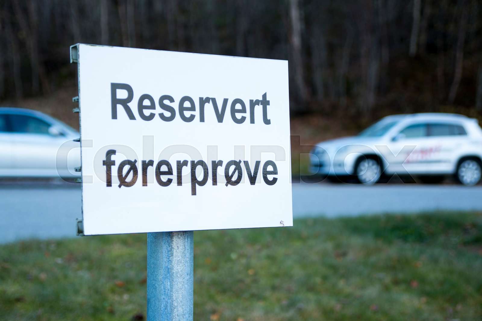 Reserved Driving Test | Stock image | Colourbox
