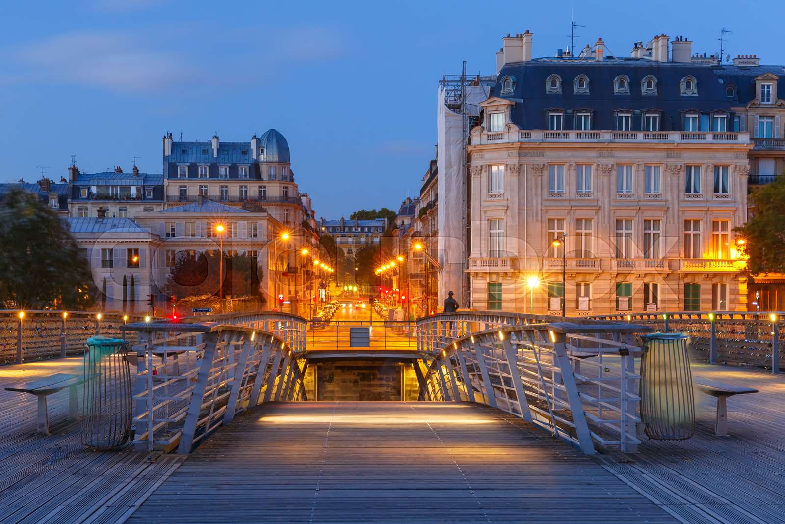 Bridge Passerelle Solferino, Paris, France | Stock image | Colourbox
