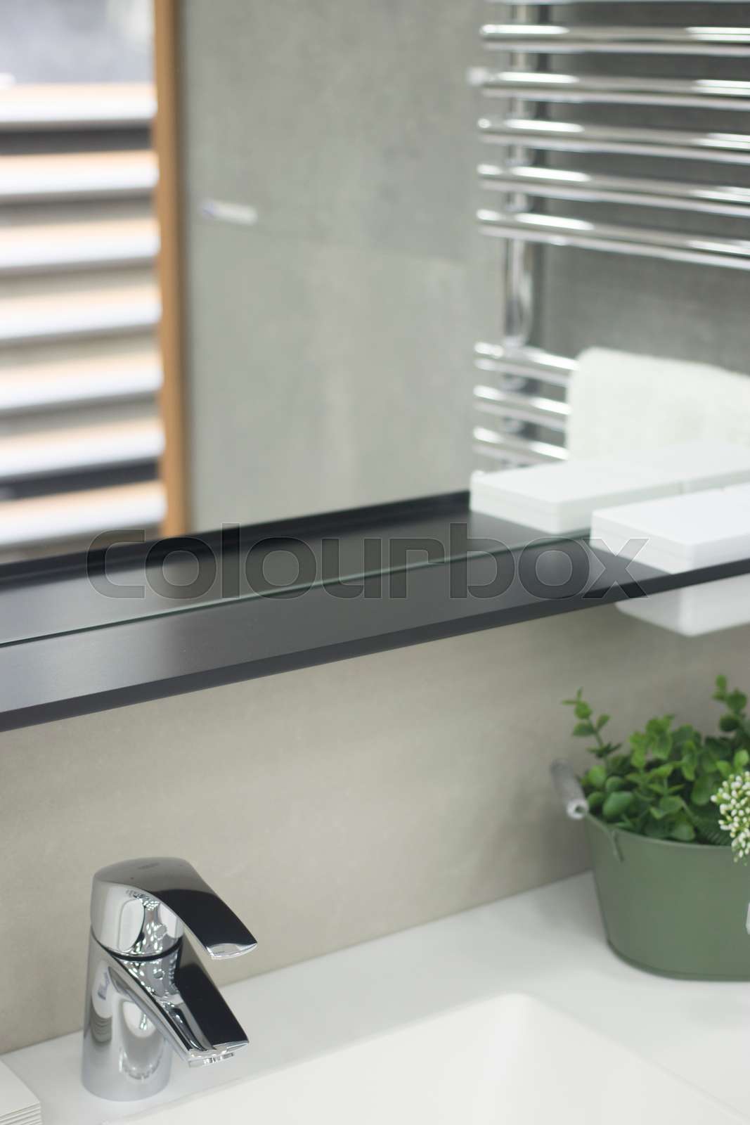 Bathroom tap display showroom | Stock image | Colourbox
