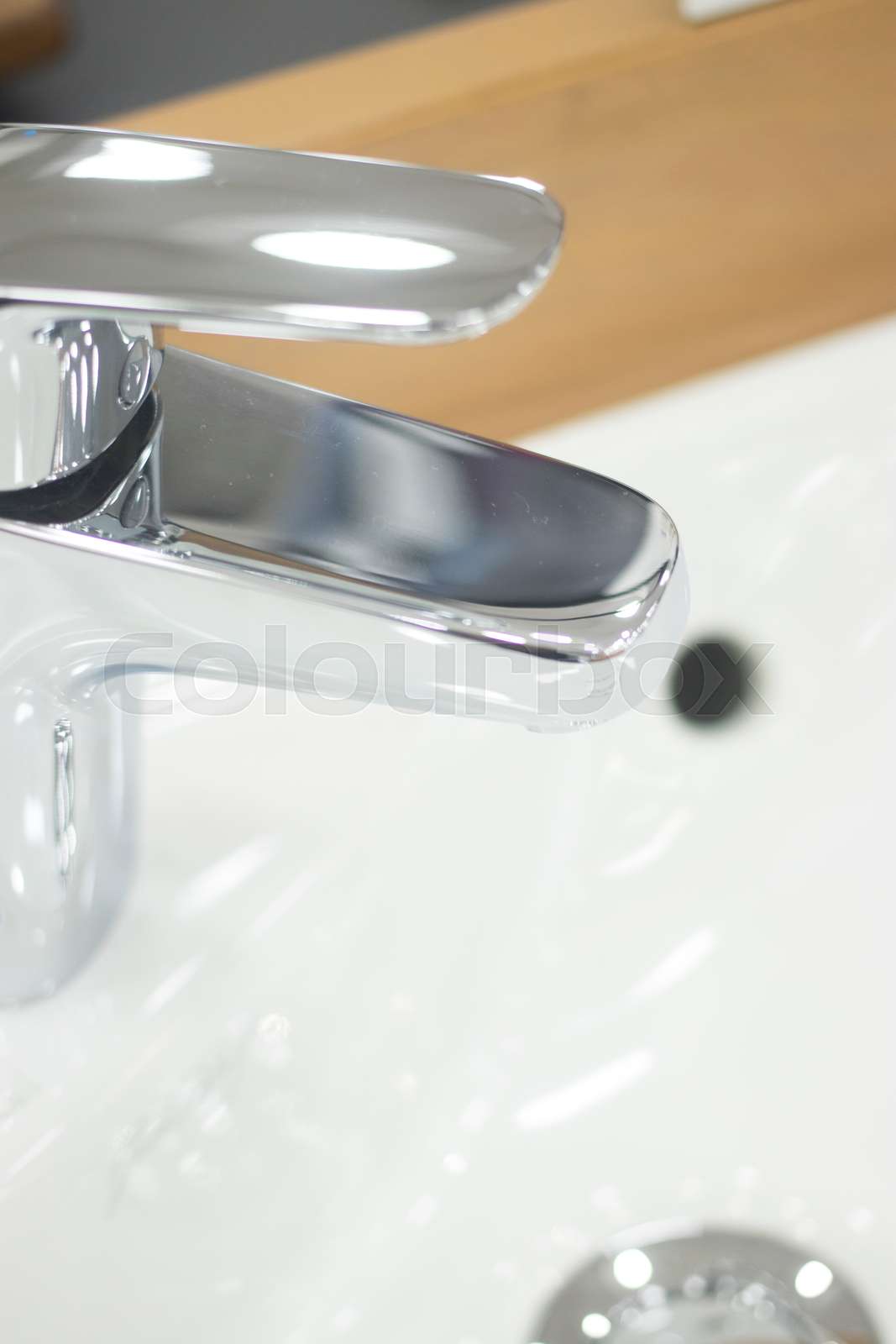 Bathroom tap display showroom | Stock image | Colourbox