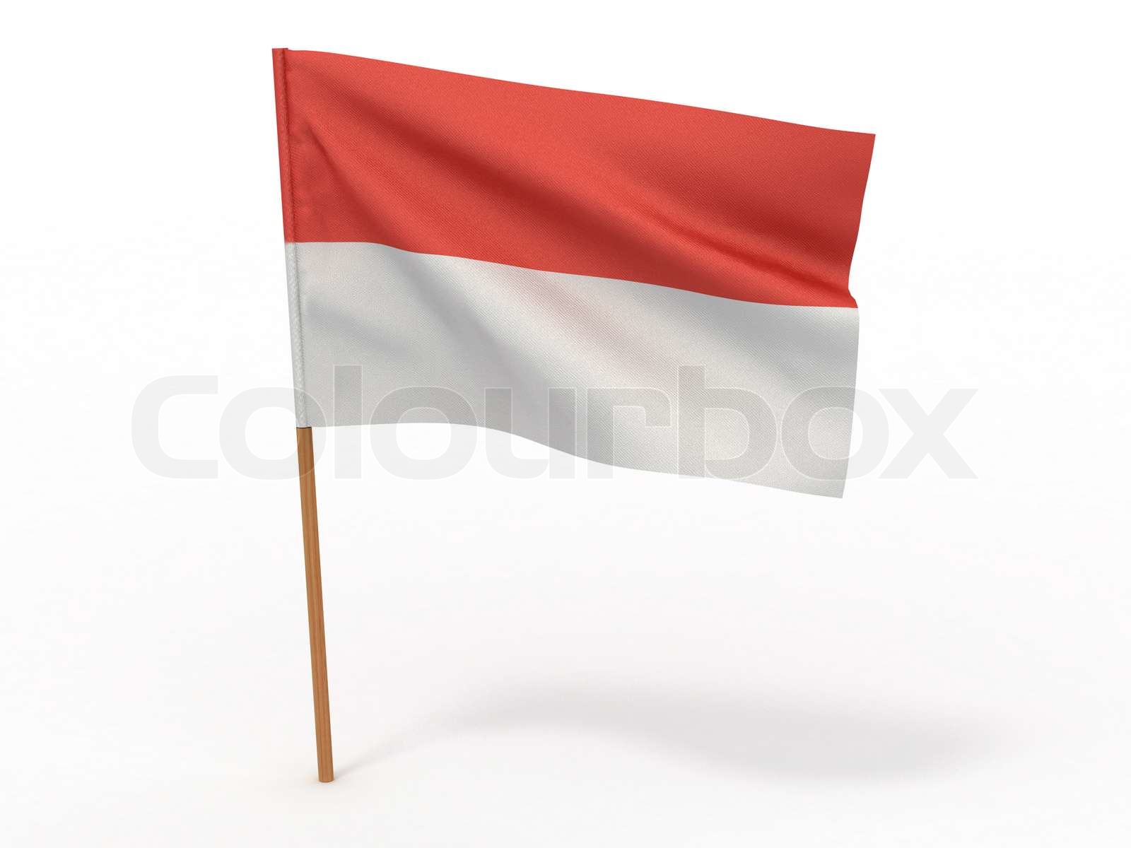 Flagge von Monaco | Stock Bild | Colourbox