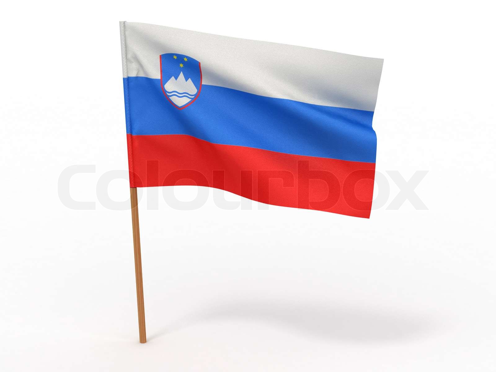 Flagge von Slowenien | Stock Bild | Colourbox