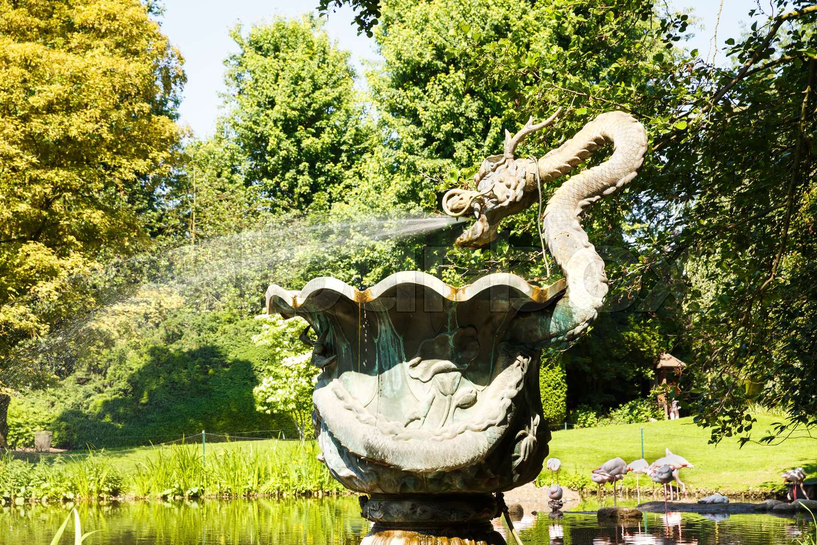 Dragon fountain | Stock image | Colourbox