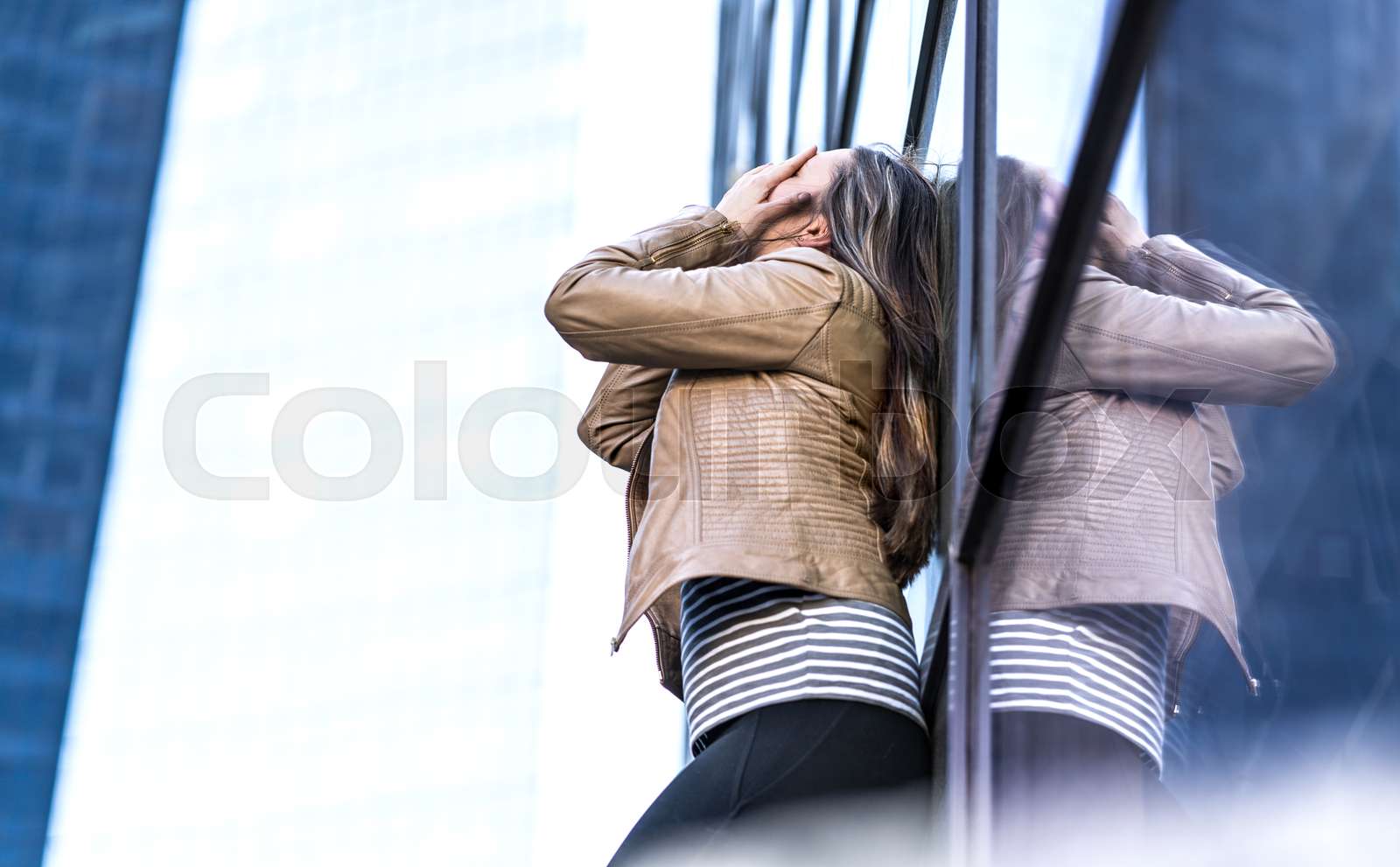 Shame, failure, making mistakes and embarrassment concept. Depressed ...