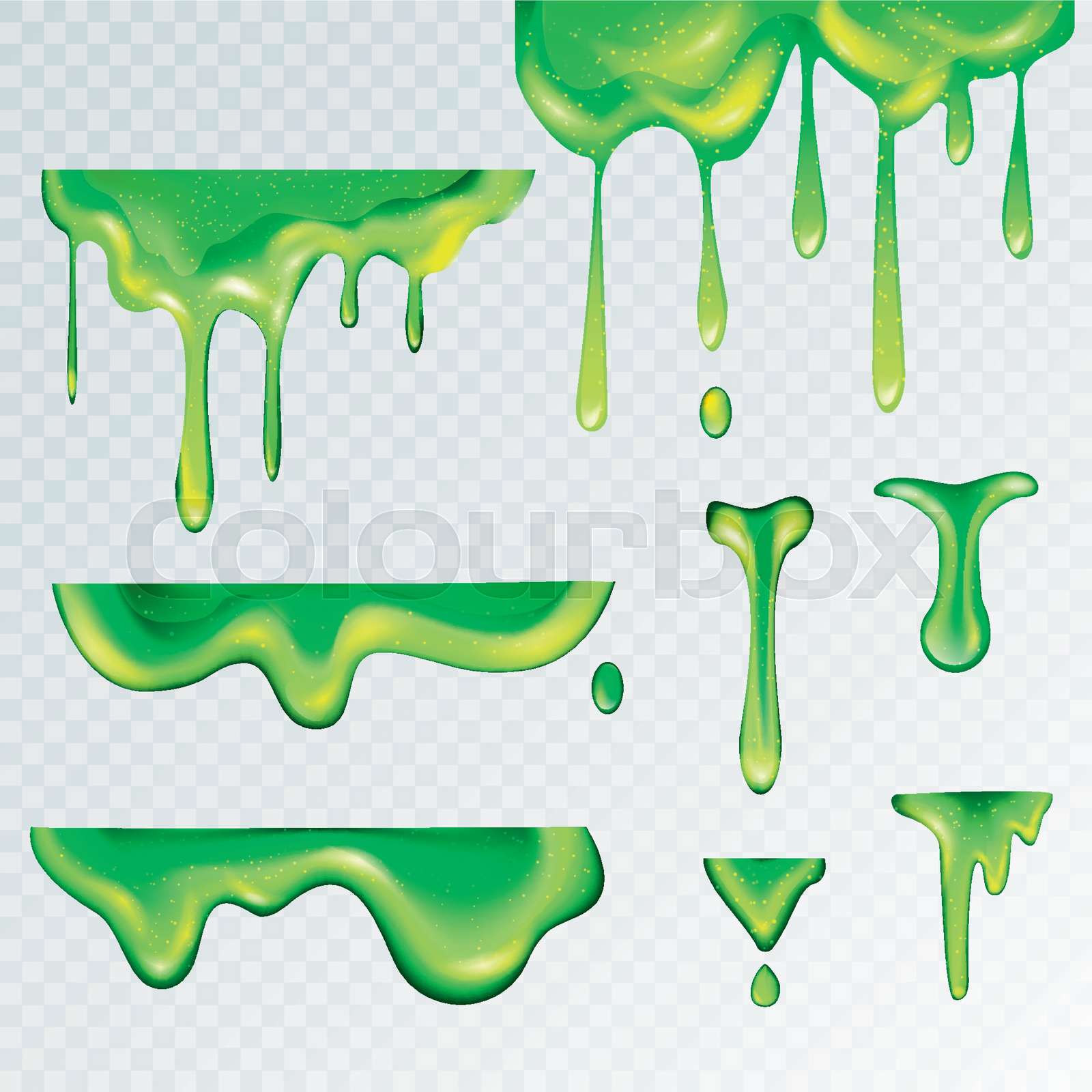 Green Slime Dripping Background