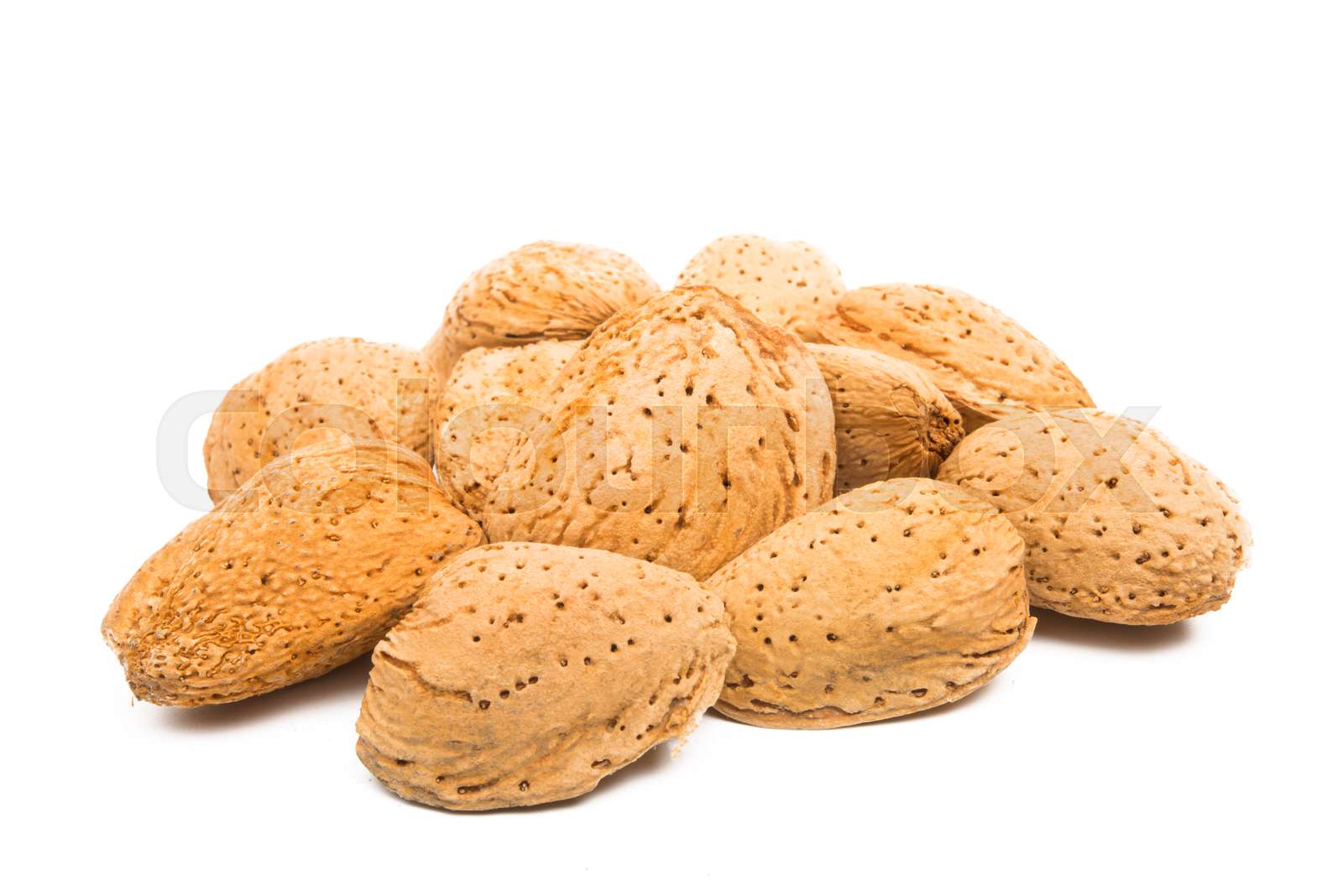 inshell almond isolated | Stock image | Colourbox