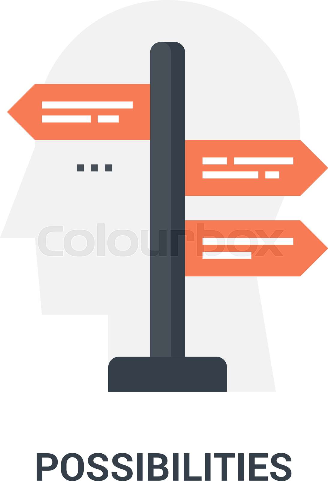possibilities icon concept | Stock vector | Colourbox