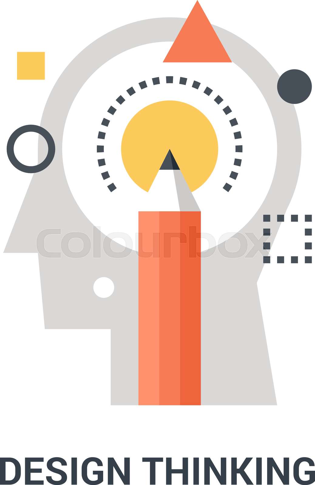 design thinking icon concept | Stock vector | Colourbox