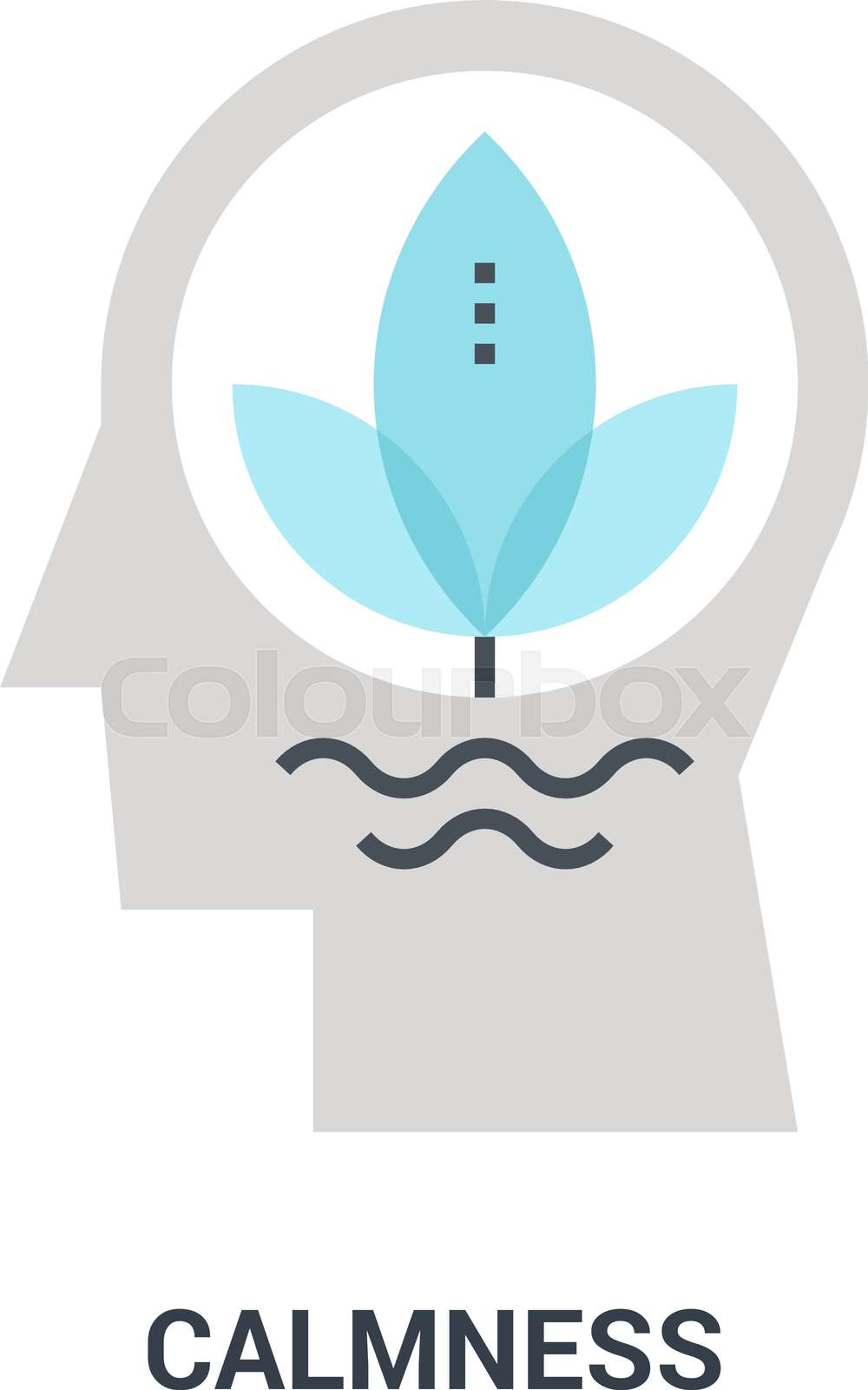 calmness icon concept | Stock vector | Colourbox