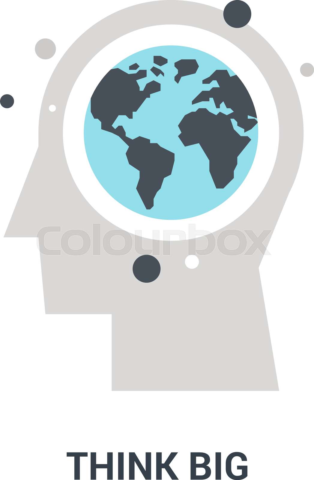 think big icon concept | Stock vector | Colourbox