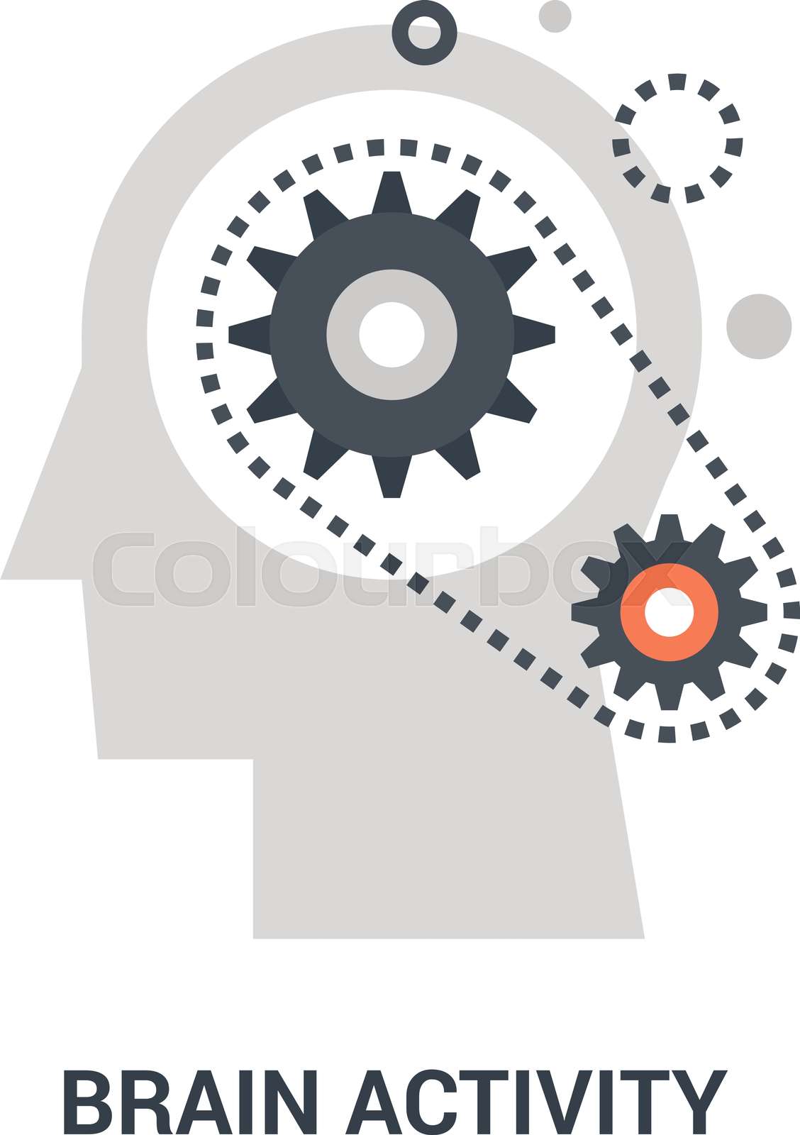 brain activity icon concept | Stock vector | Colourbox