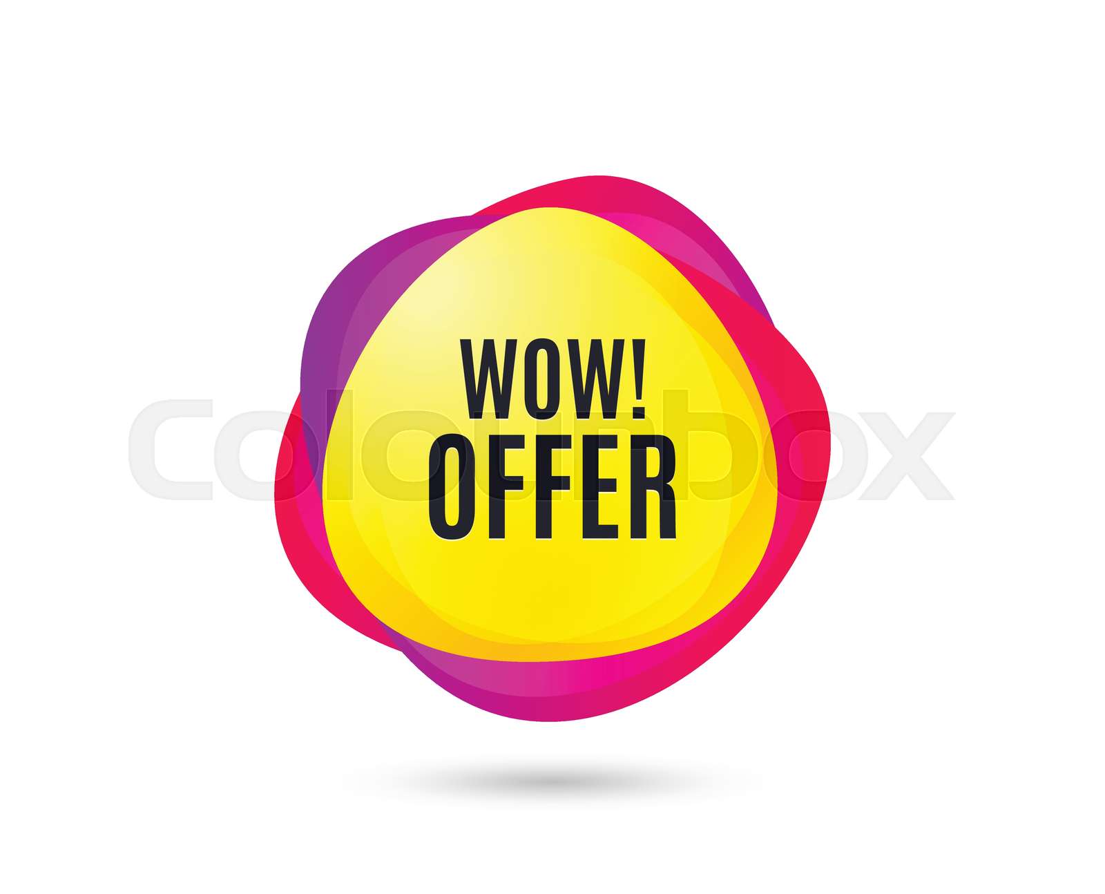 Wow offer. Great Sale price sign. Vector | Stock vector | Colourbox