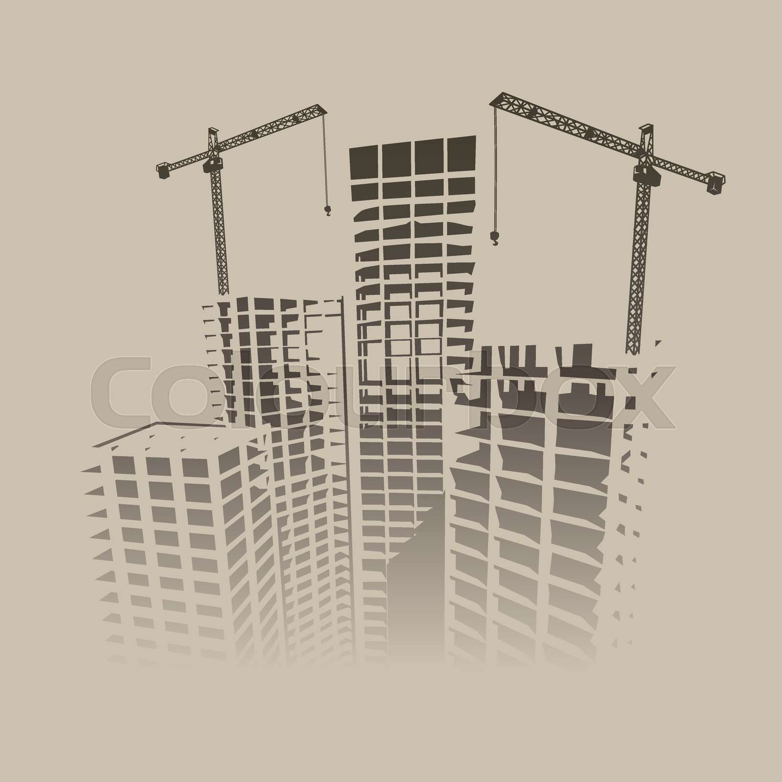 Construction poster | Stock vector | Colourbox