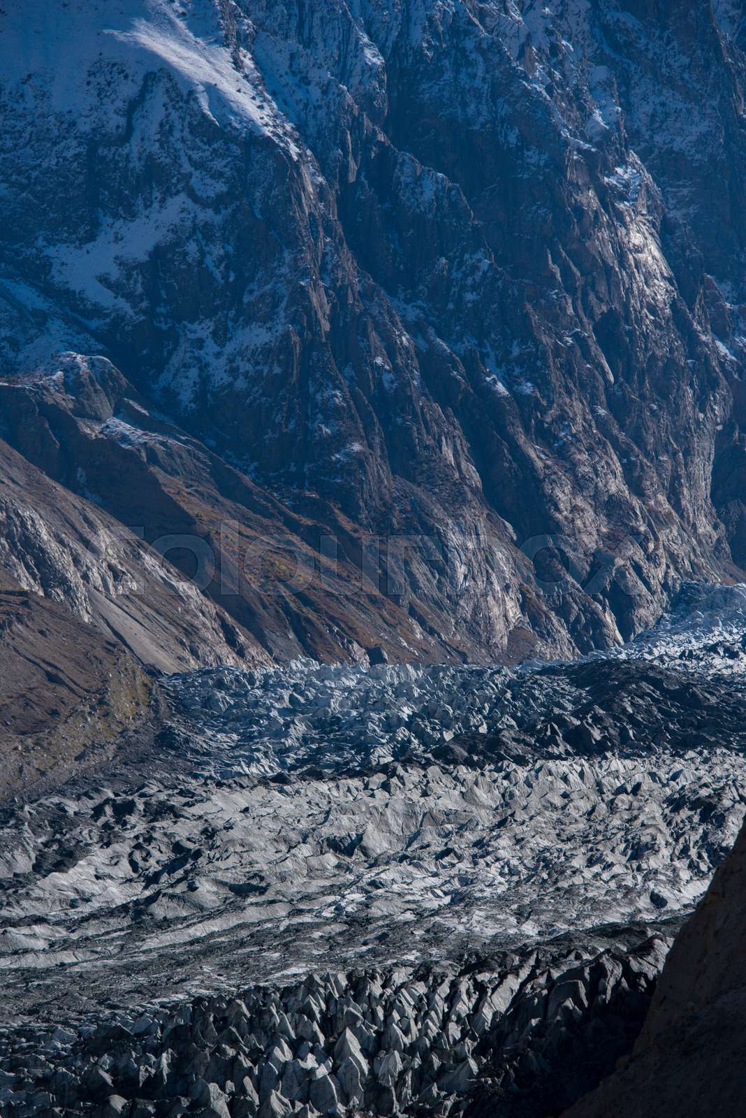 Hopper glacier. Northern Area Pakistan | Stock image | Colourbox