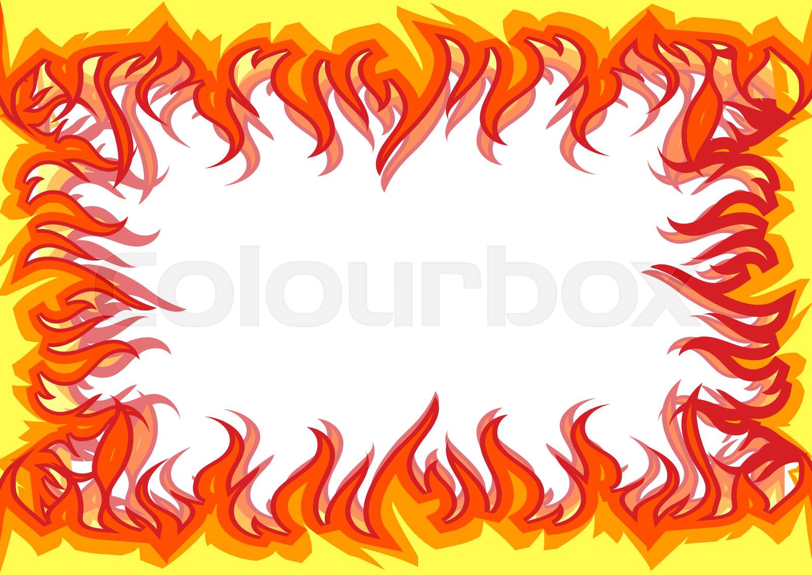 Fire Border | Stock vector | Colourbox