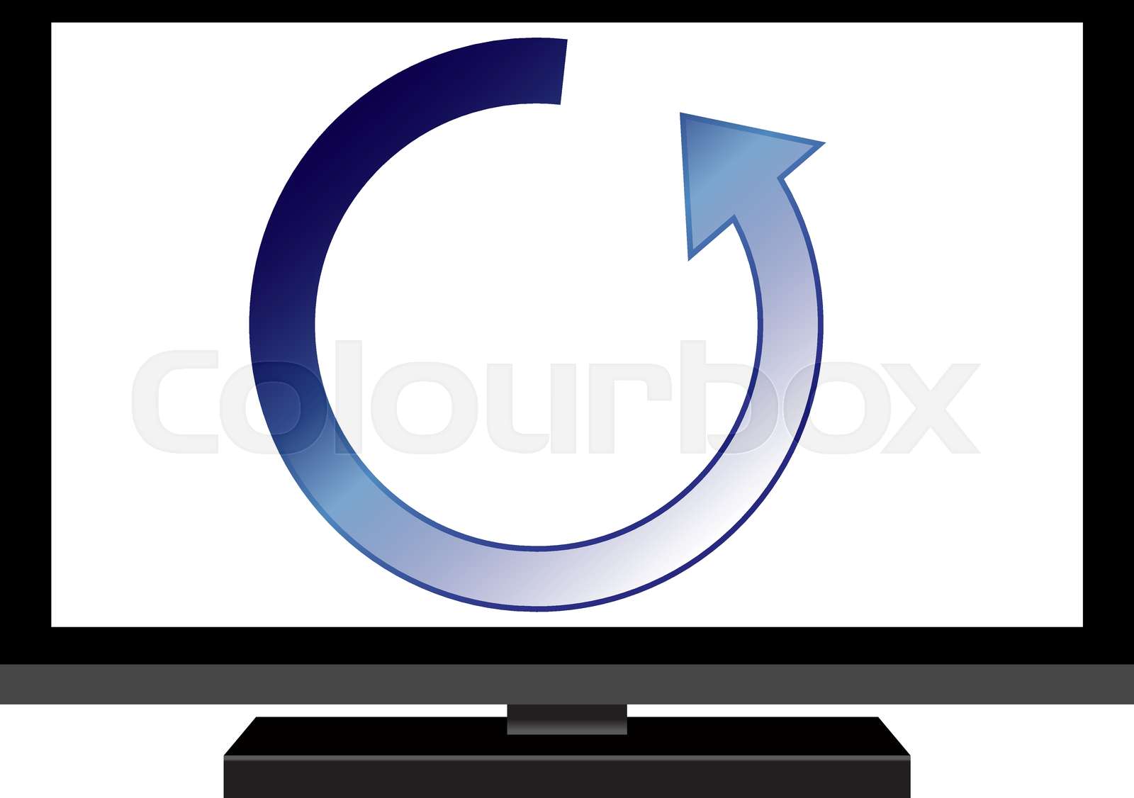 Computer with arrow | Stock vector | Colourbox