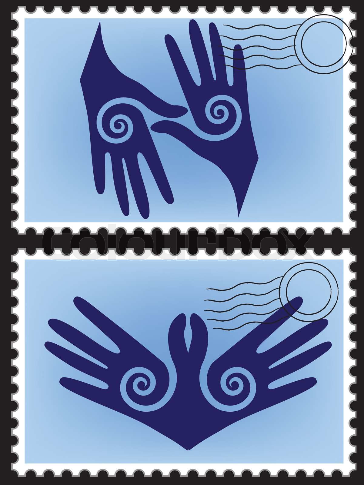 Postkarte Ewigkeit | Stock-Vektor | Colourbox