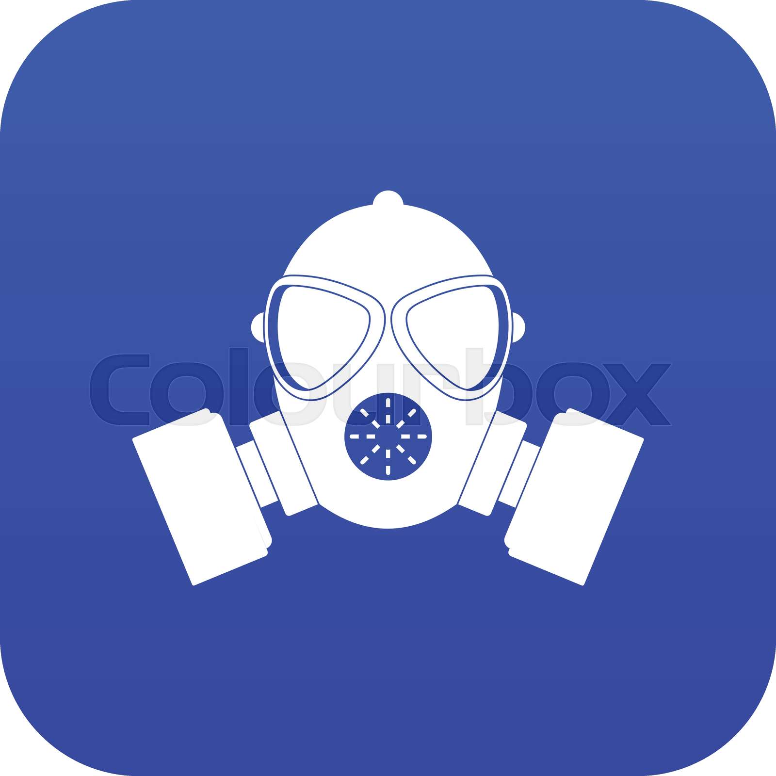 Respirator icon digital blue | Stock vector | Colourbox