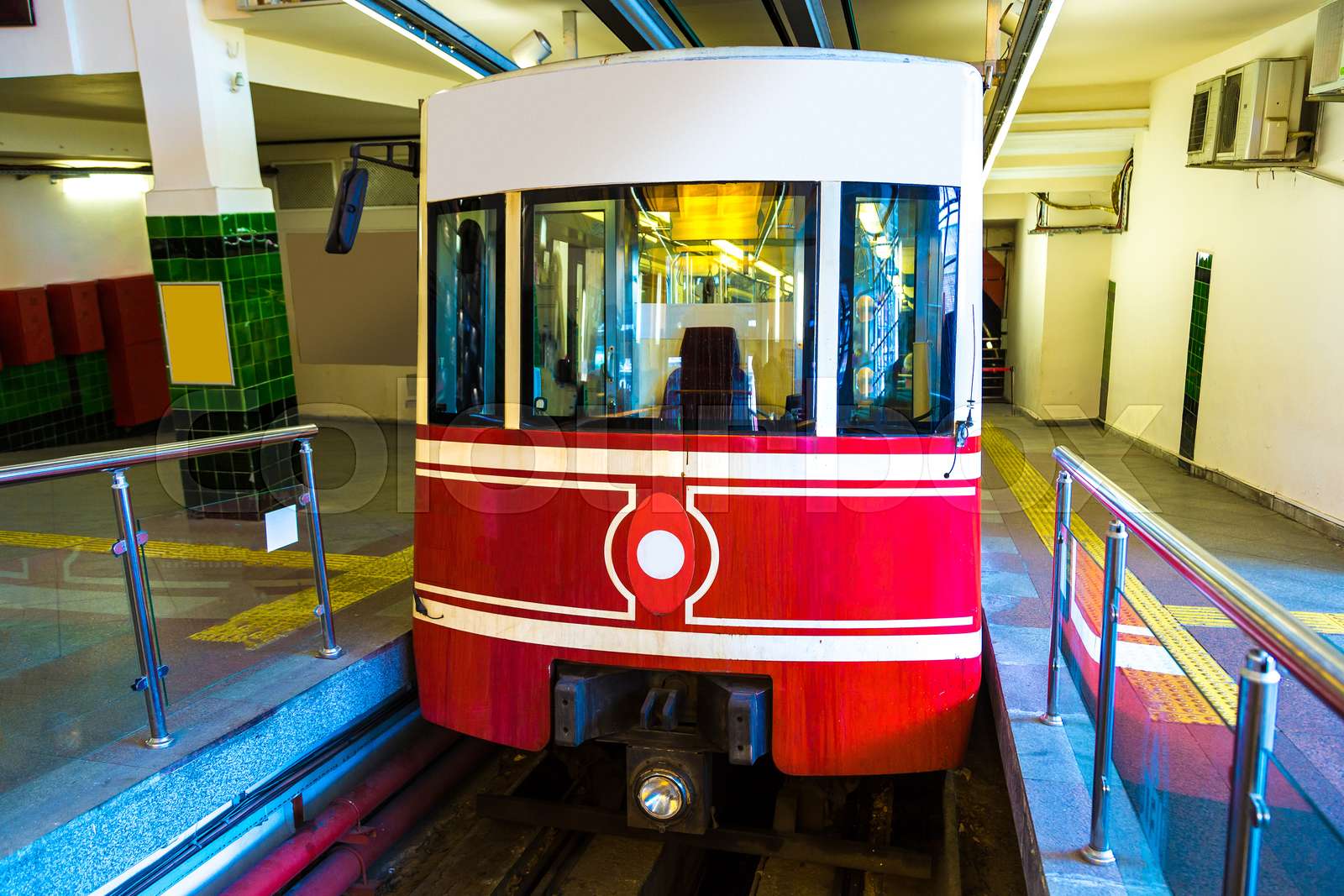 Tunnel funicular train in Istanbul | Stock image | Colourbox