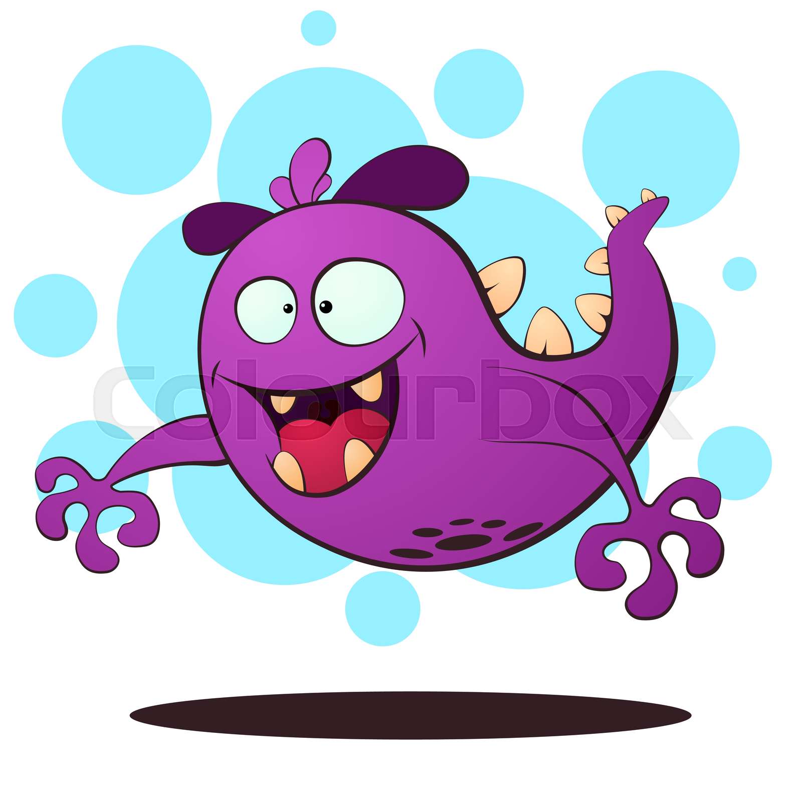 Evil fly monster - cartoon illustration. | Stock vector | Colourbox