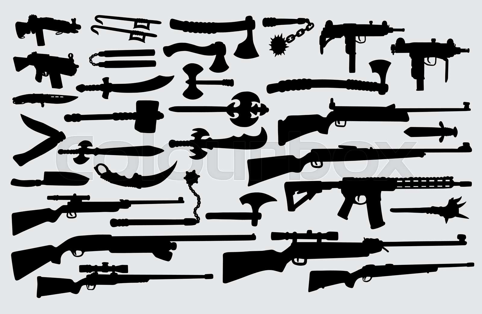 waffe, gewehr, symbol | Stock-Vektor | Colourbox