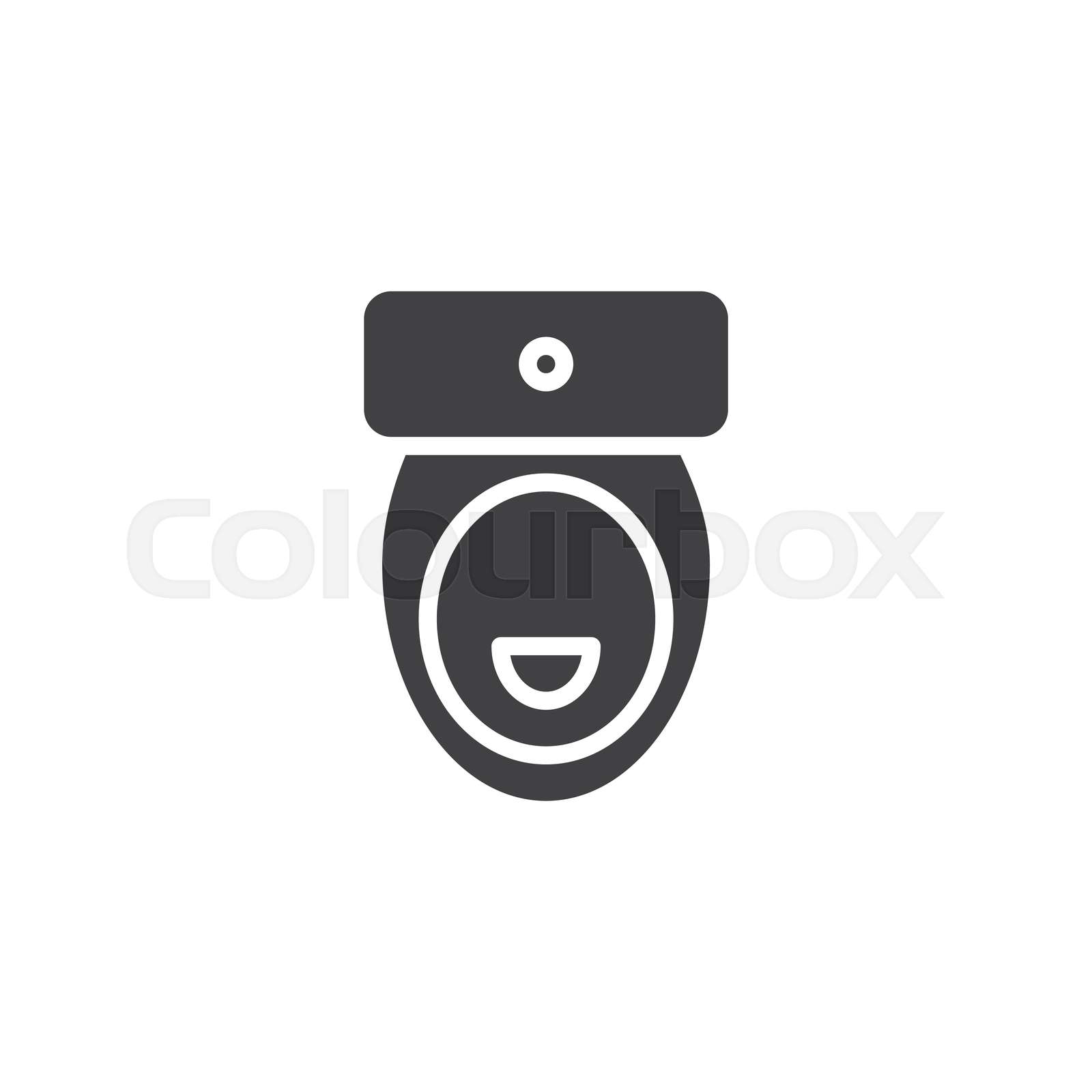 Toilet Bowl Icon Top View