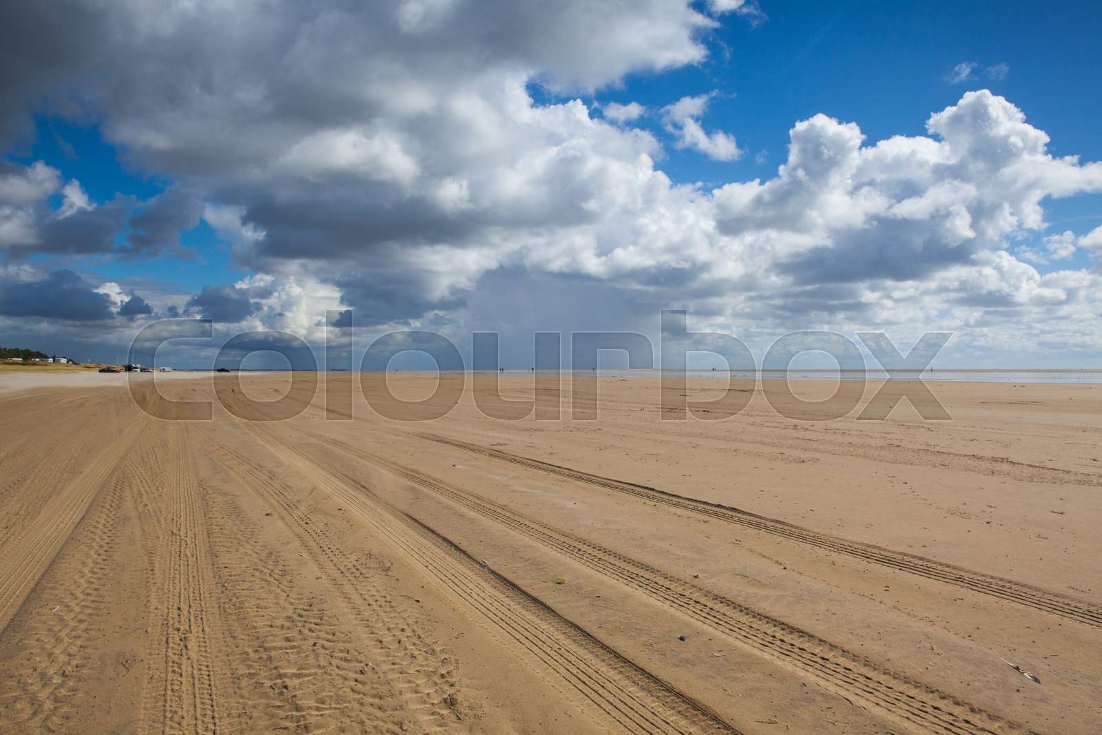 On the amazing Sonderstrand beach on the Romo peninsula, Jutland ...