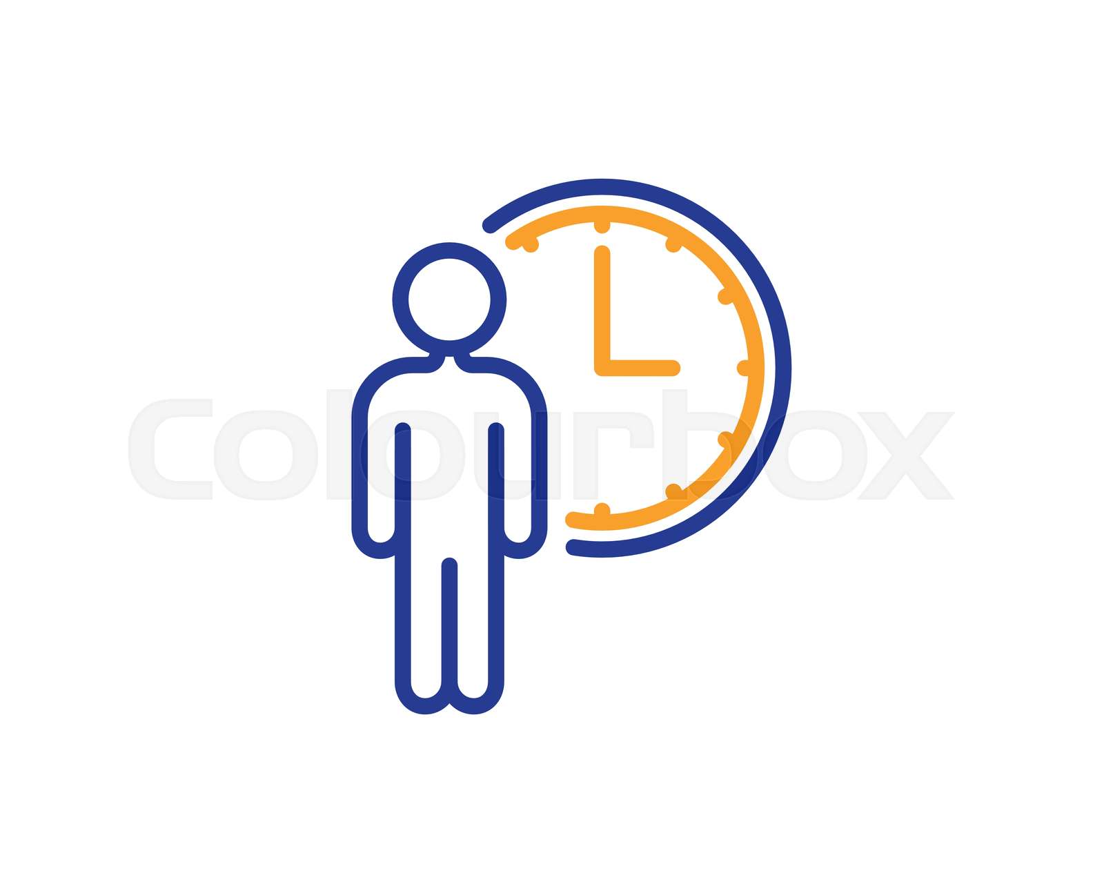 Person waiting line icon. Service time sign. Vector | Stock vector ...