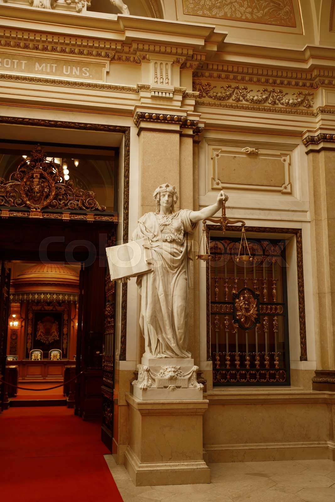 Statue of Lady Justice | Stock image | Colourbox