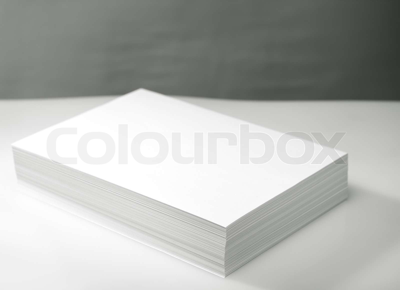 Stack of white printer and copier paper | Stock image | Colourbox