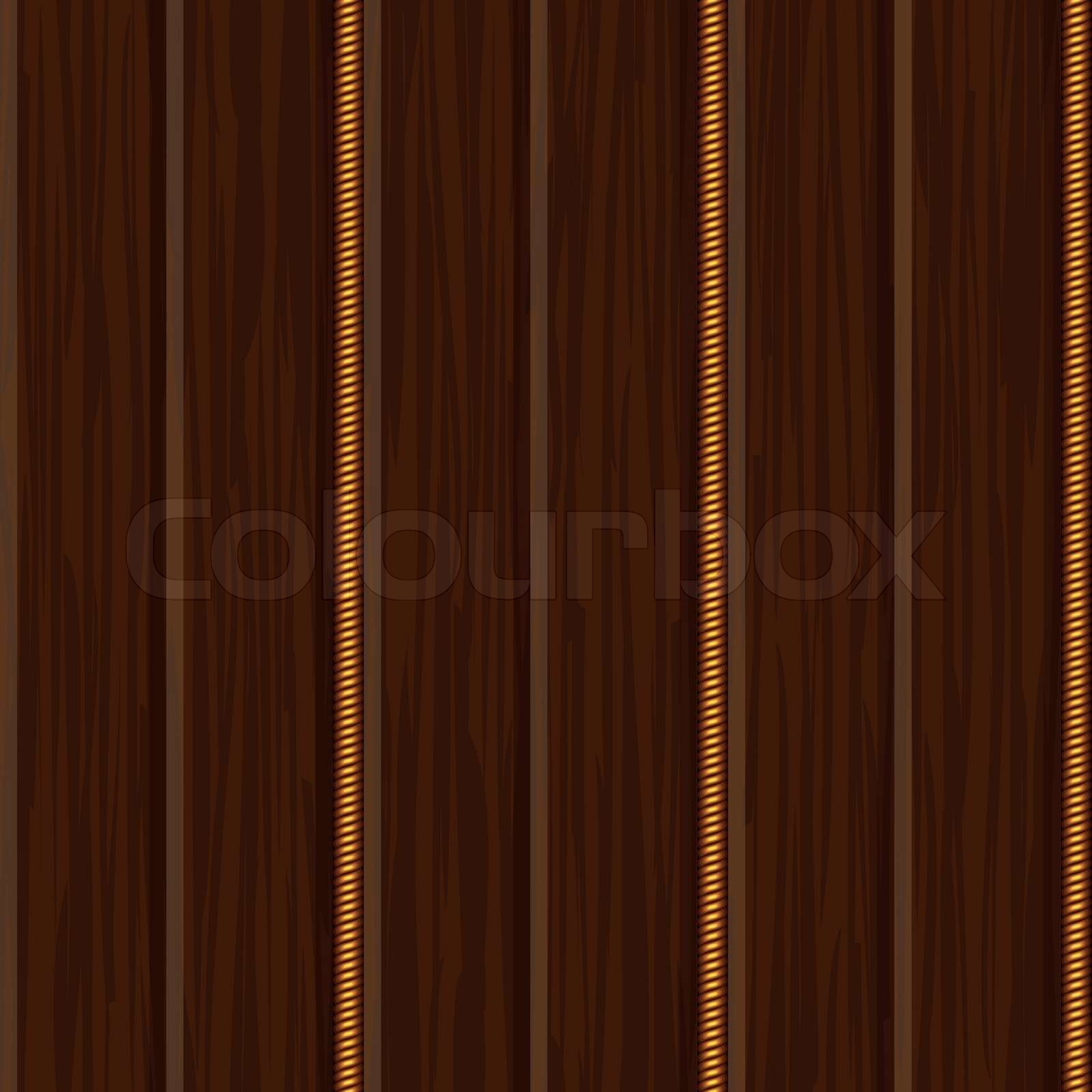 wood wall panel texture with gold | Stock vector | Colourbox