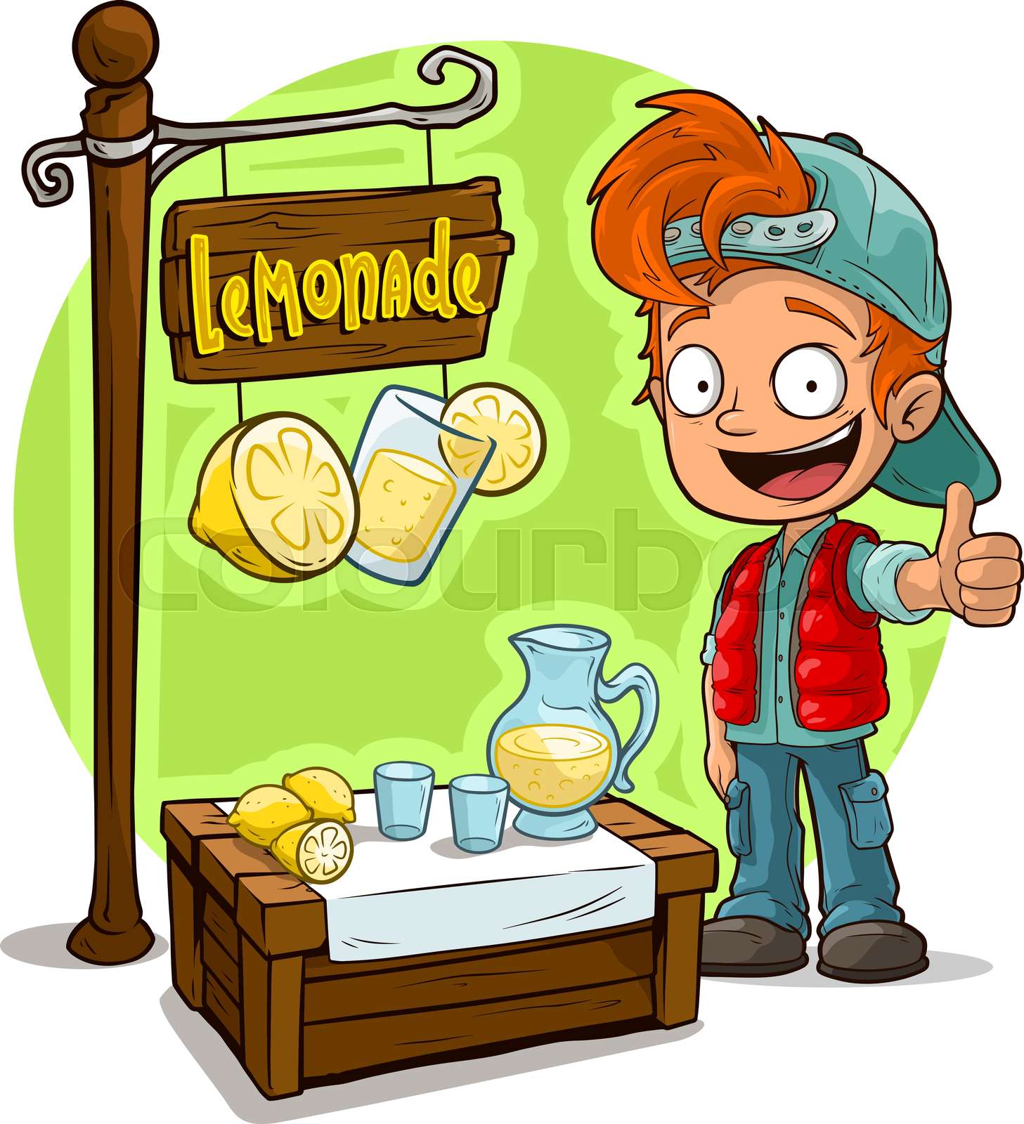 Lemonade Stand Cartoon