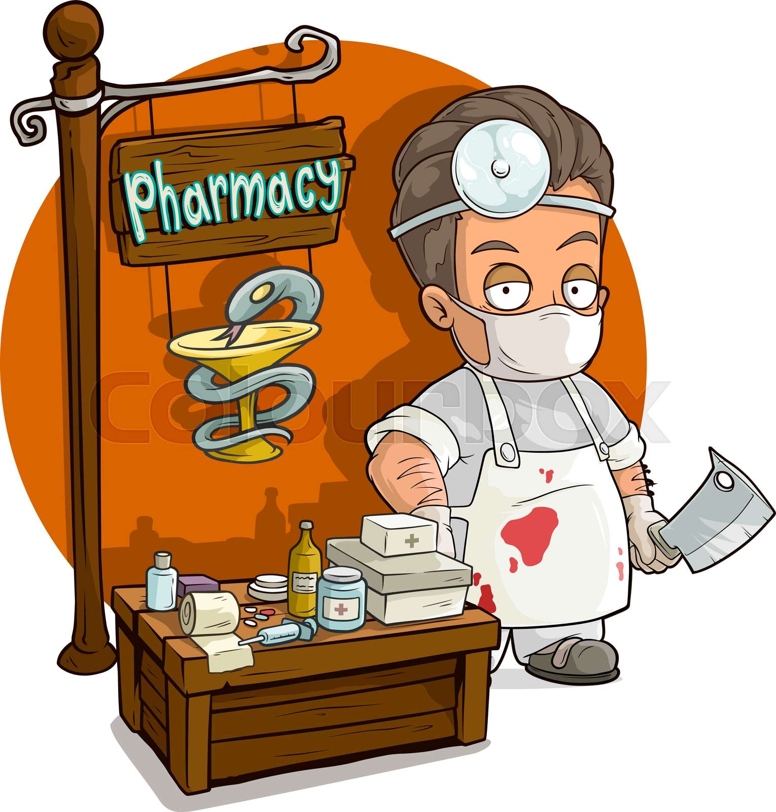 Pharmacy Technician Cartoon