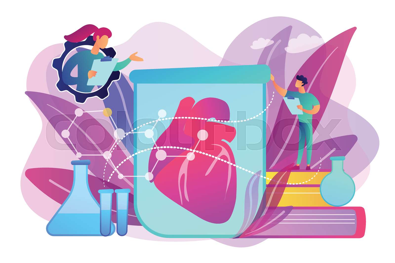 Lab-grown organs concept vector illustration. | Stock vector | Colourbox